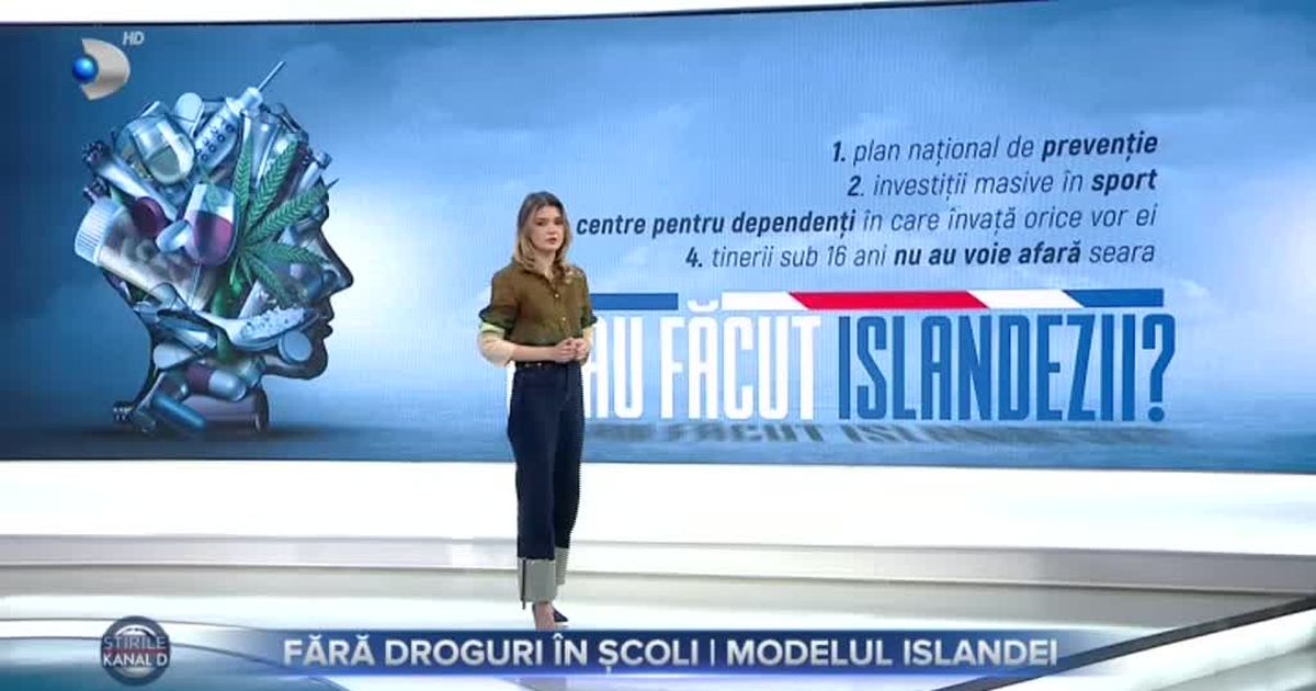 Fără droguri în școli- Modelul Islandei - Stirile Kanal D