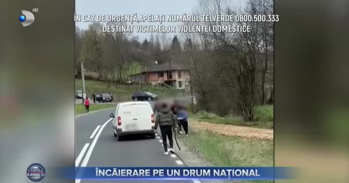 Încăierare pe un drum național - Stirile Kanal D