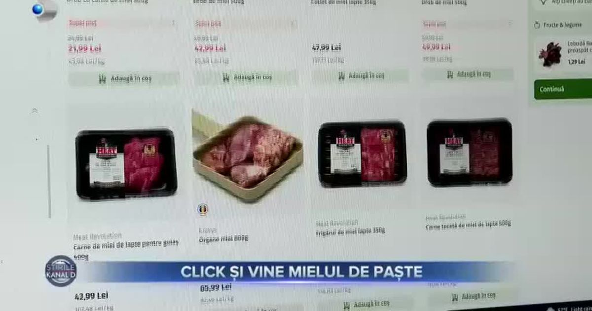 Click și vine mielul de Paște - Stirile Kanal D