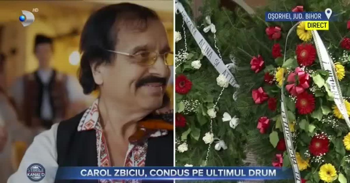 VIDEO- Carol Zbiciu a fost condus pe ultimul drum - Stirile Kanal D
