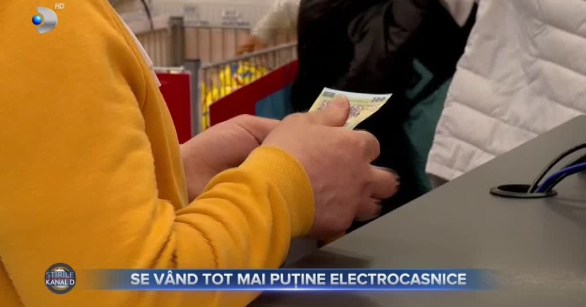 Se vând tot mai puține electrocasnice - Stirile Kanal D
