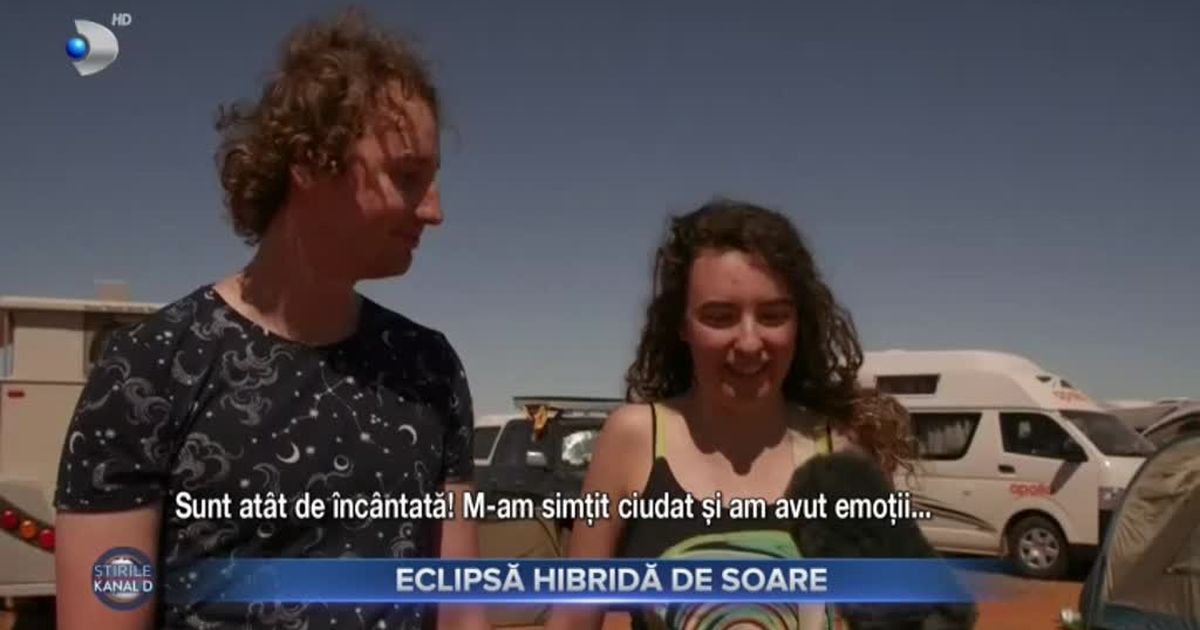 Eclipsă hibridă de soare - Stirile Kanal D