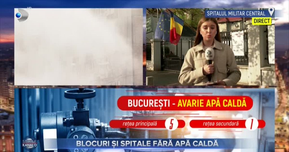 Blocuri si spitale fara apa calda - Stirile Kanal D