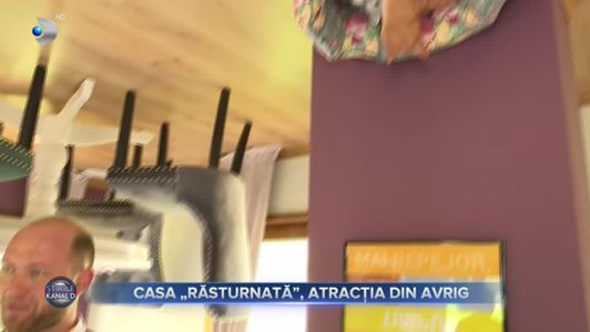 Casa,,rasturnata'' atractia din Avrig - Stirile Kanal D