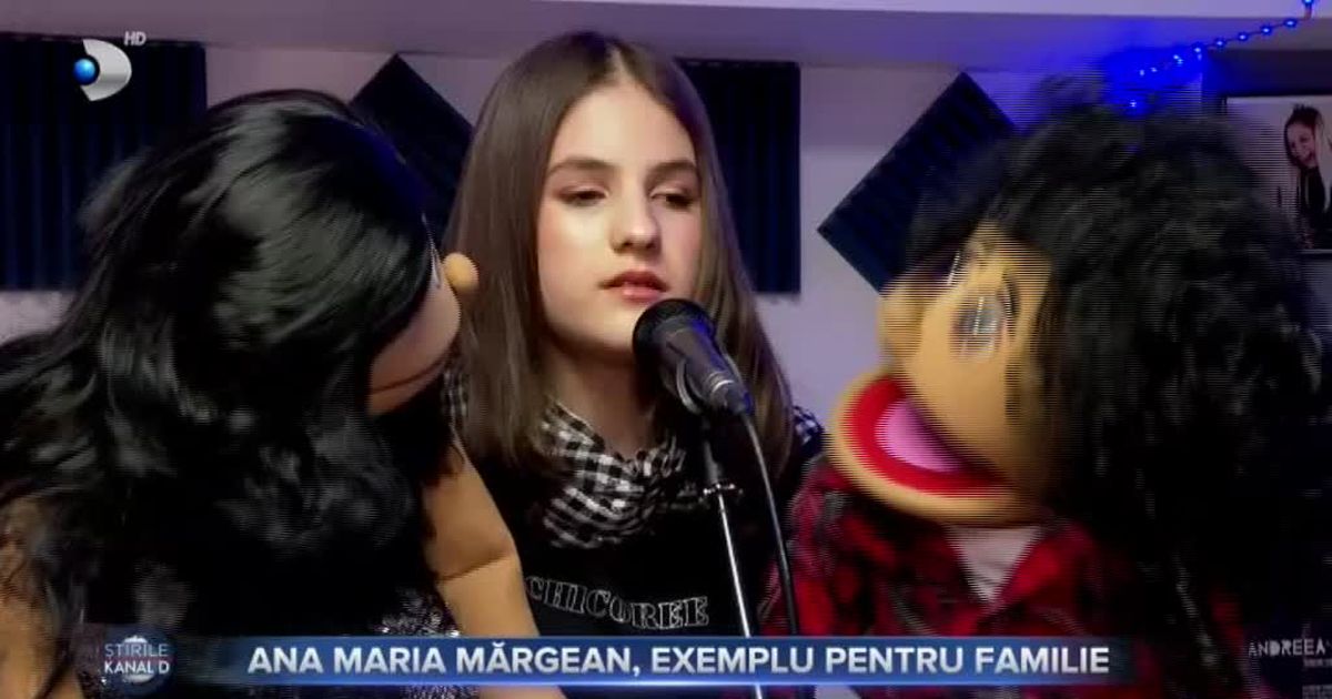 VIDEO- Ana Maria Mărgean, fetița-ventriloc, exemplu pentru familie - Stirile Kanal D