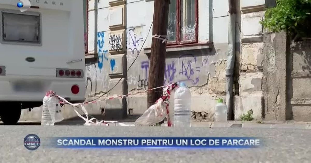 Scandal monstru pentru un loc de parcare - Stirile Kanal D