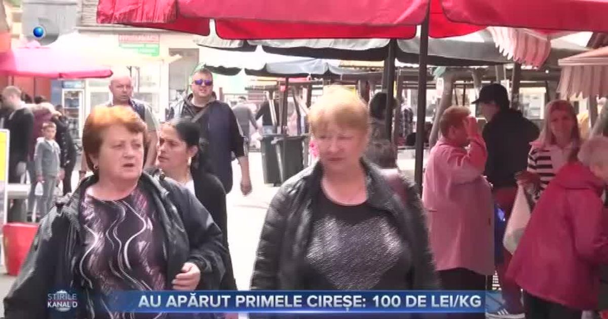Au apărut primele cireși- 100 de lei kilogramul - Stirile Kanal D