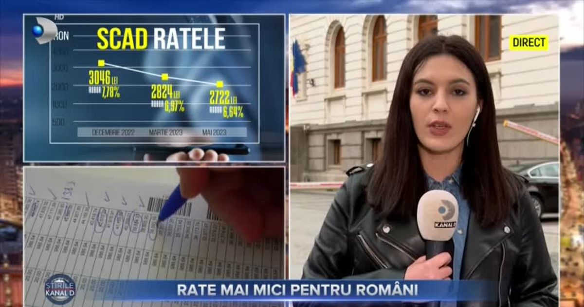 Rate mai mici pentru români - Stirile Kanal D