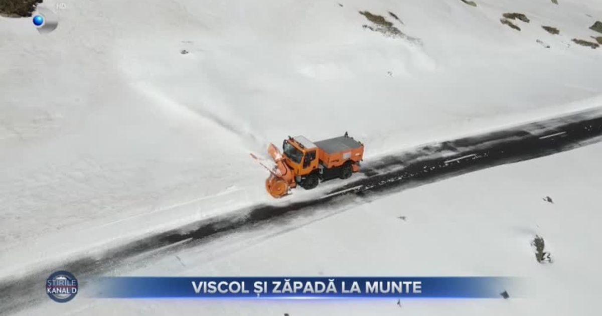 Viscol și zăpadă la munte - Stirile Kanal D