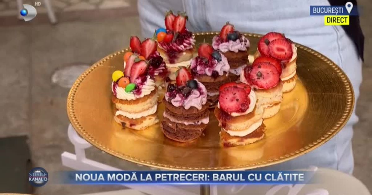 Noua modă la petrecere- barul cu clătite - Stirile Kanal D