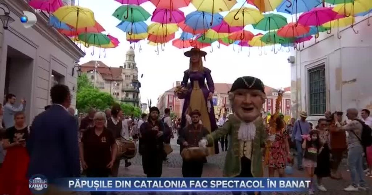 Păpușile din Catalonia fac spectacol în Banat - Stirile Kanal D