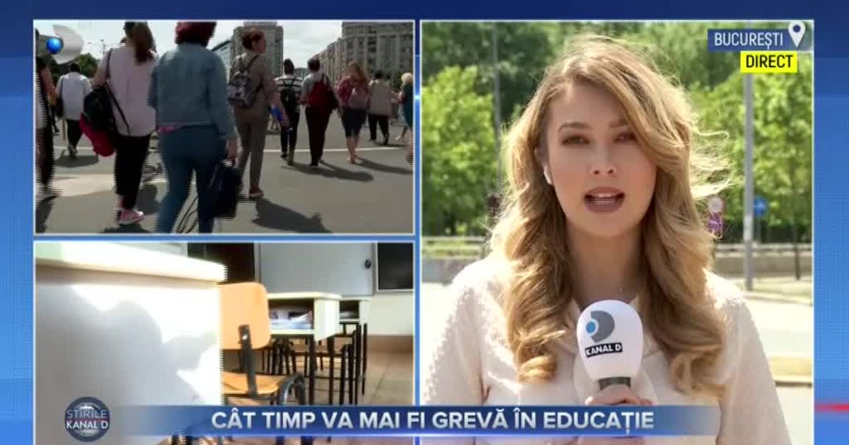 Cât timp va mai fi grevă în Educație - Stirile Kanal D