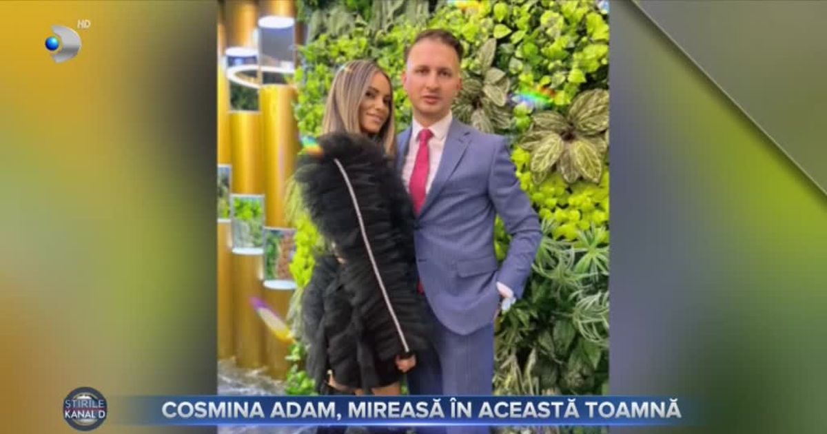 Cosmina Adam, mireasă în această toamnă - Stirile Kanal D