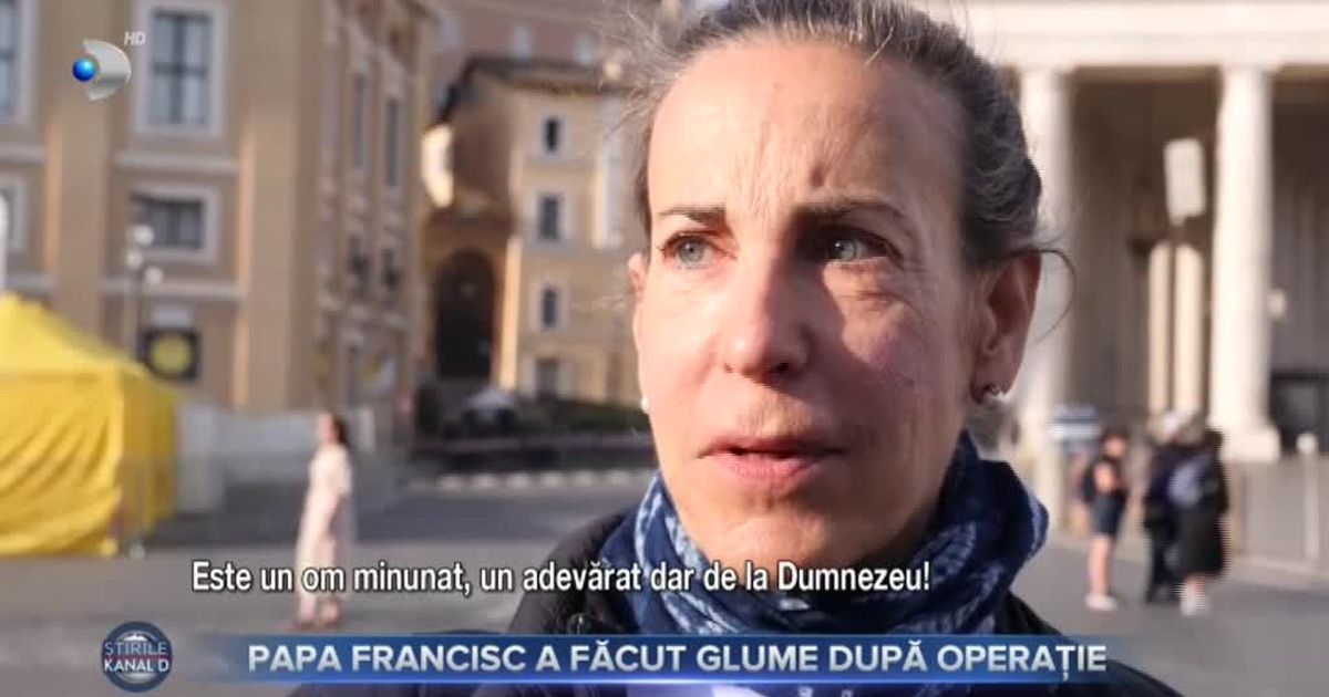 Papa Francisc a făcut glume după operație - Stirile Kanal D