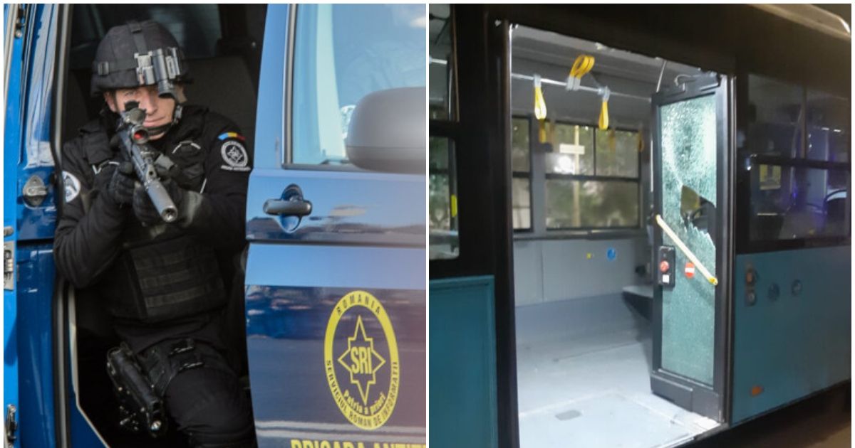 Focuri de armă într-un autobuz din Capitală. Au intervenit trupele ...