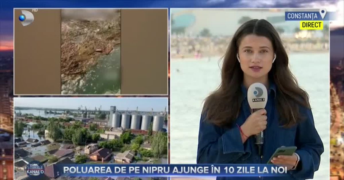Poluarea de pe Nipru ajunge în 10 zile la noi - Stirile Kanal D