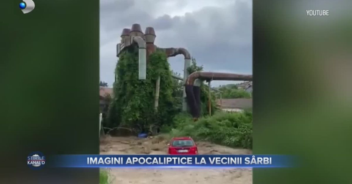 Imagini apocaliptice la vecinii sârbi - Stirile Kanal D
