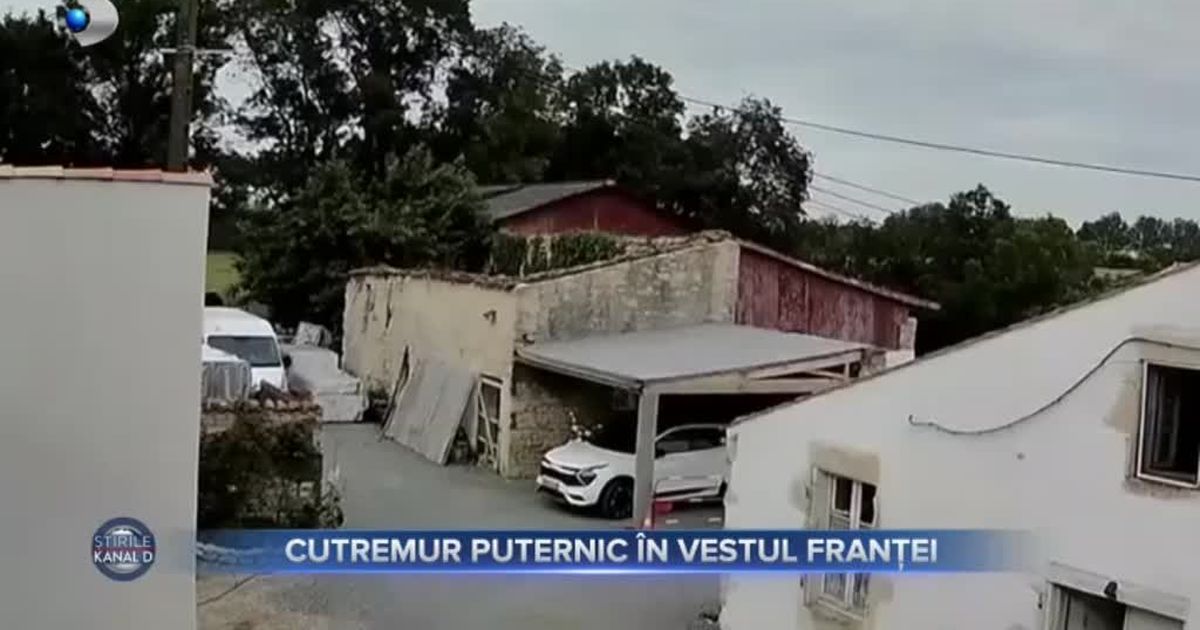 Cutremur puternic în vestul Franței - Stirile Kanal D