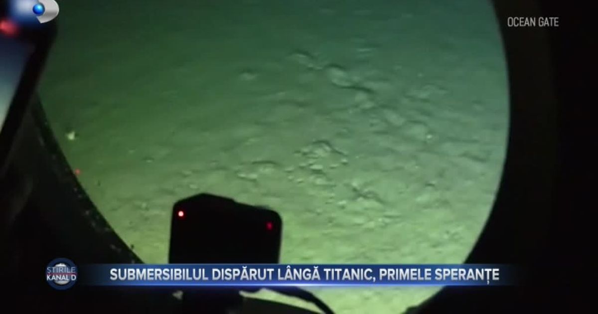 Submersibilul dispărut lângă Titanic, primele speranțe - Stirile Kanal D
