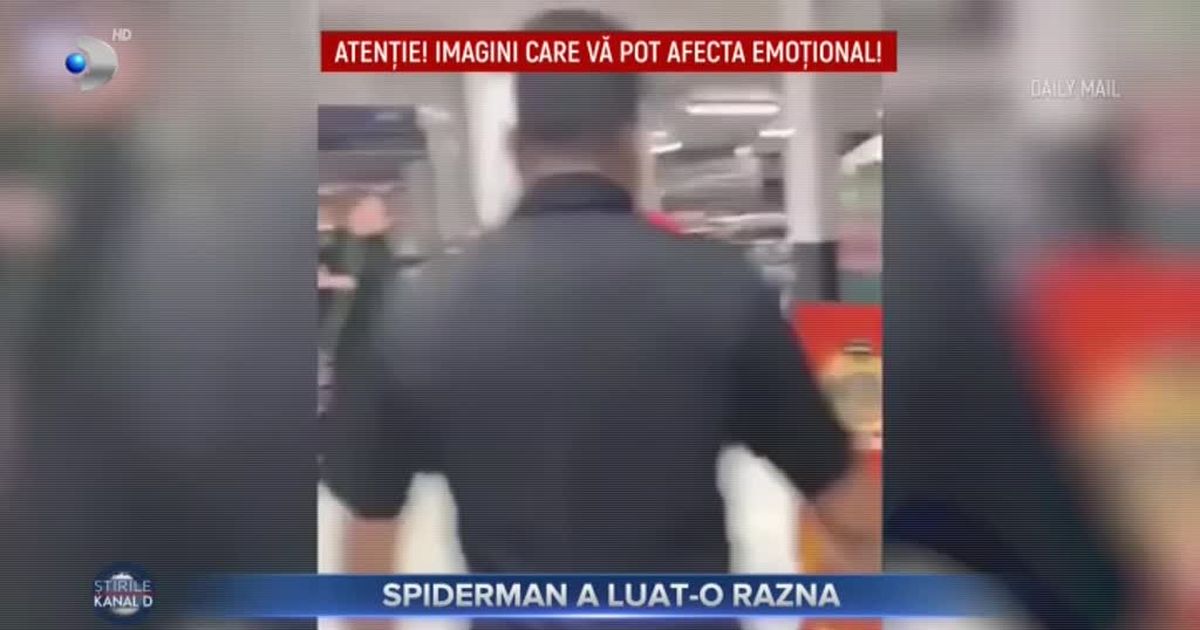 Spiderman a luat-o razna - Stirile Kanal D