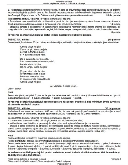 Subiecte.edu.ro 2023 Română - BAC 2023. Subiectele pentru candidații de ...