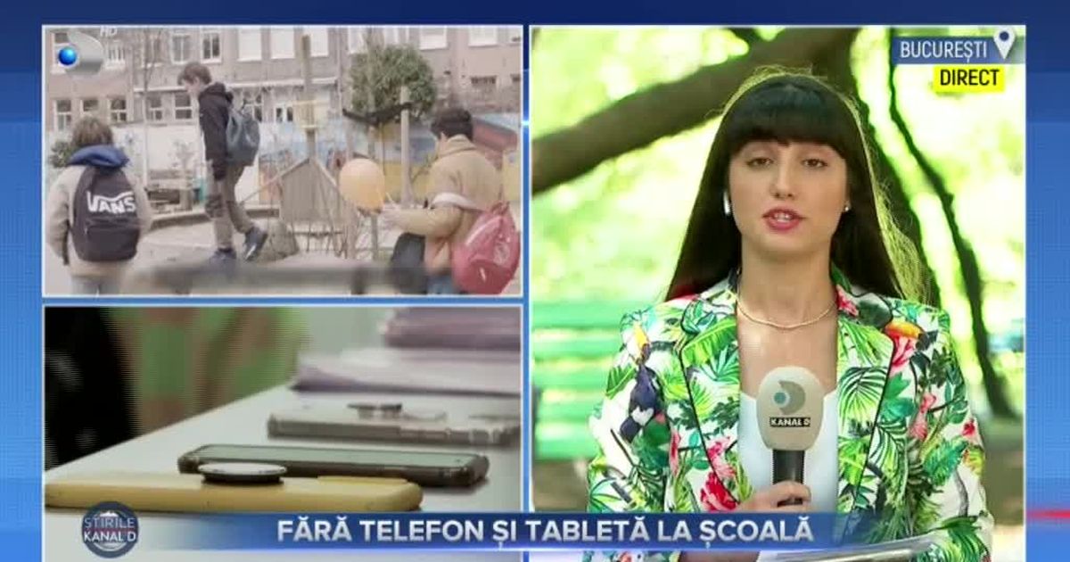 Fără telefon și tabletă la școală - Stirile Kanal D