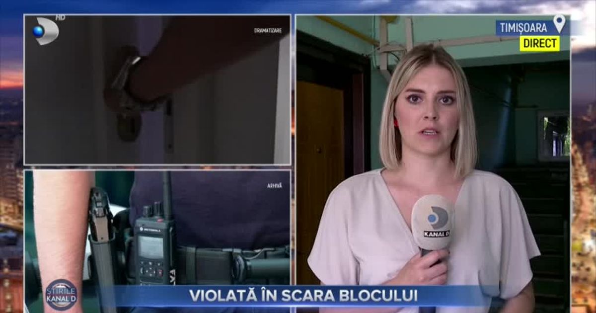 Violată în scara blocului - Stirile Kanal D