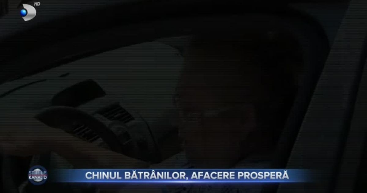 Chinul bătrânilor, afacere prosperă - Stirile Kanal D