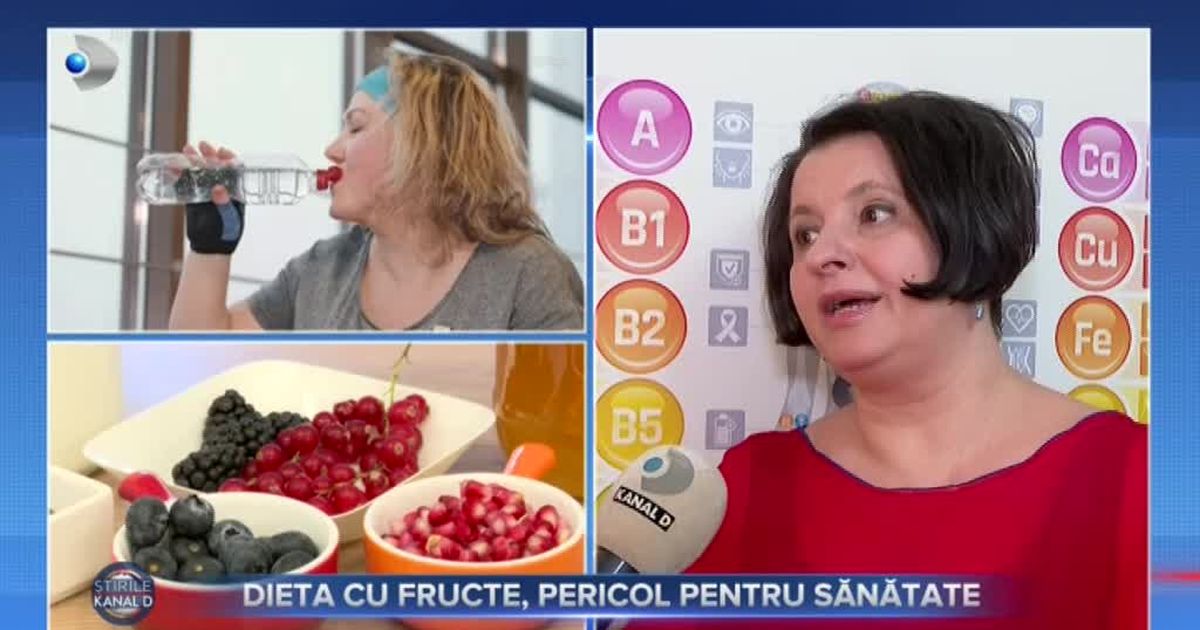 VIDEO - Dieta cu fructe, pericol pentru sănătate - Stirile Kanal D