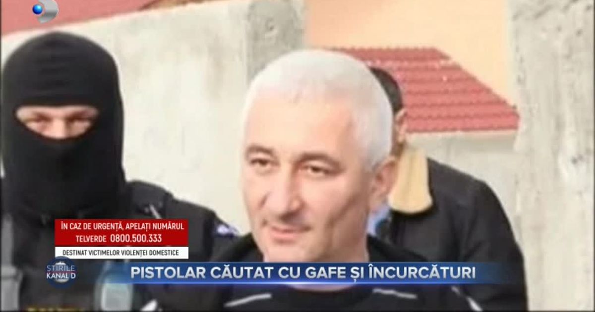 Pistolar căutat cu gafe și încurcături - Stirile Kanal D