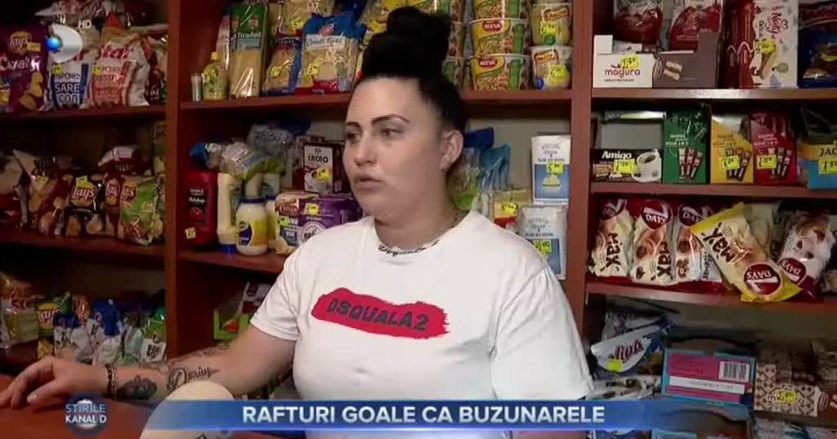 Rafturi goale ca buzunarele - Stirile Kanal D