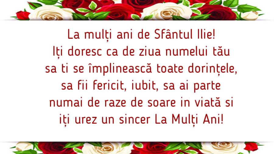 Ce nume se sărbătoresc de Sf. Ilie 2023? Spune-le "La mulți ani ...