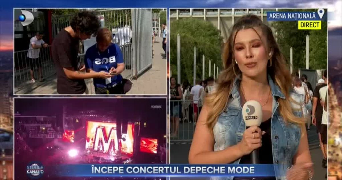Începe concertul Depeche Mode - Stirile Kanal D