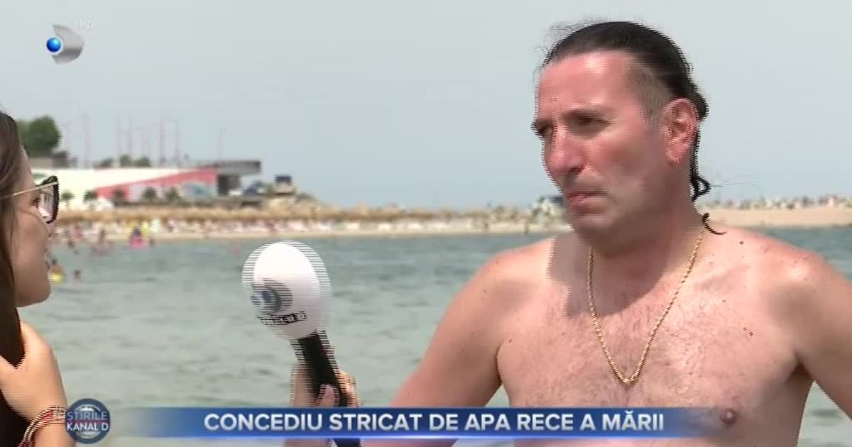 VIDEO - Concediu stricat de apa rece a mării - Stirile Kanal D