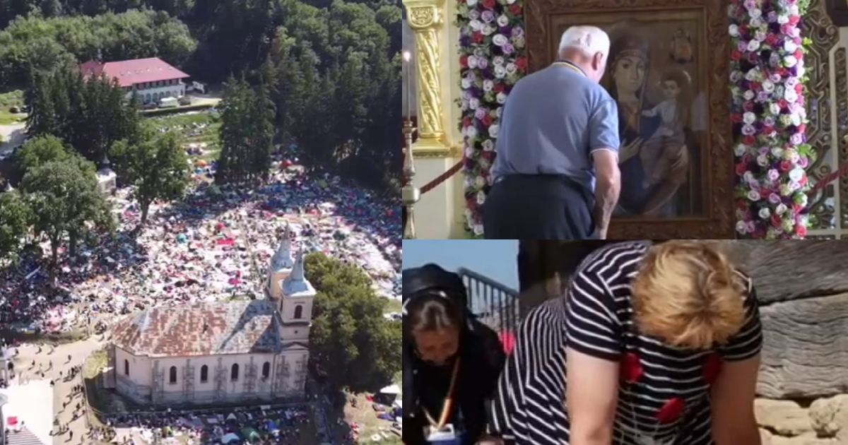 VIDEO- Sute de credindioși s-au strâns la mănăstirea Nicula. A început ...