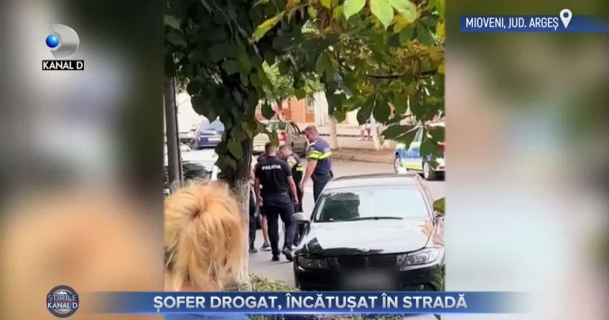 VIDEO - Șofer drogat, încătușat în stradă. Inculpatul s-a ales cu dosar ...