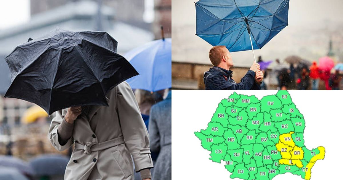 VIDEO- Cod galben de vânt puternic în România! Care sunt județele ...