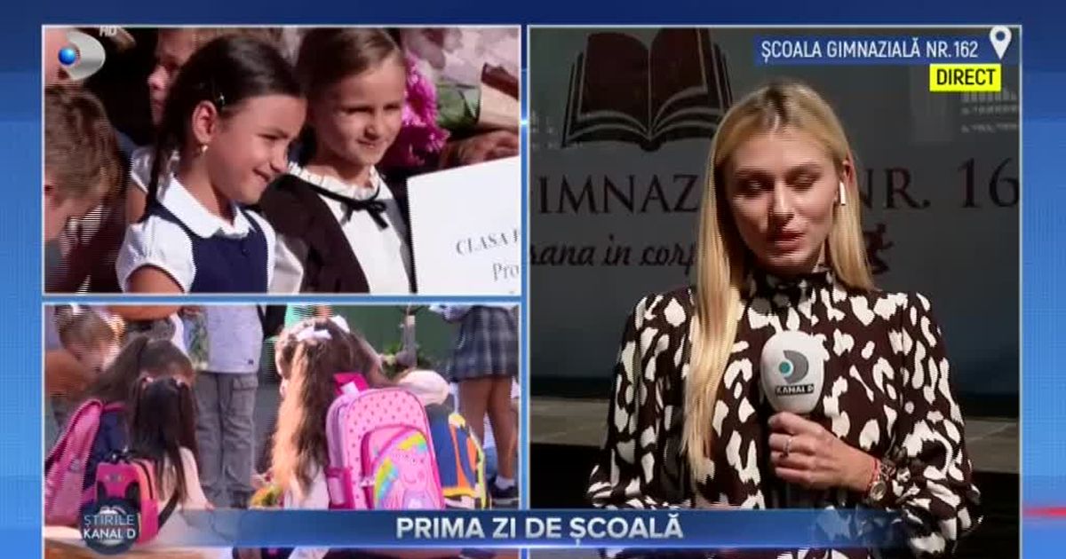 VIDEO - Emoții în prima zi de școală. Aproximativ 2 milioane de elevi ...