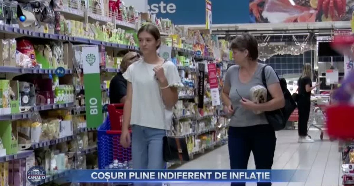 VIDEO - Chiar dacă inflația crește, românii cotniuă să cumpere ...