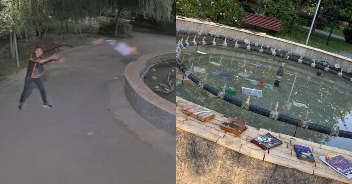 Un bărbat a vandalizat o căsuță cu cărți dintr-un parc din Sectorul 6 ...