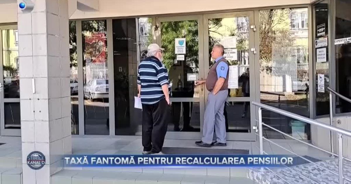 VIDEO- Taxă fantomă pentru recalcularea pensiilor. Pensionarii sunt ...