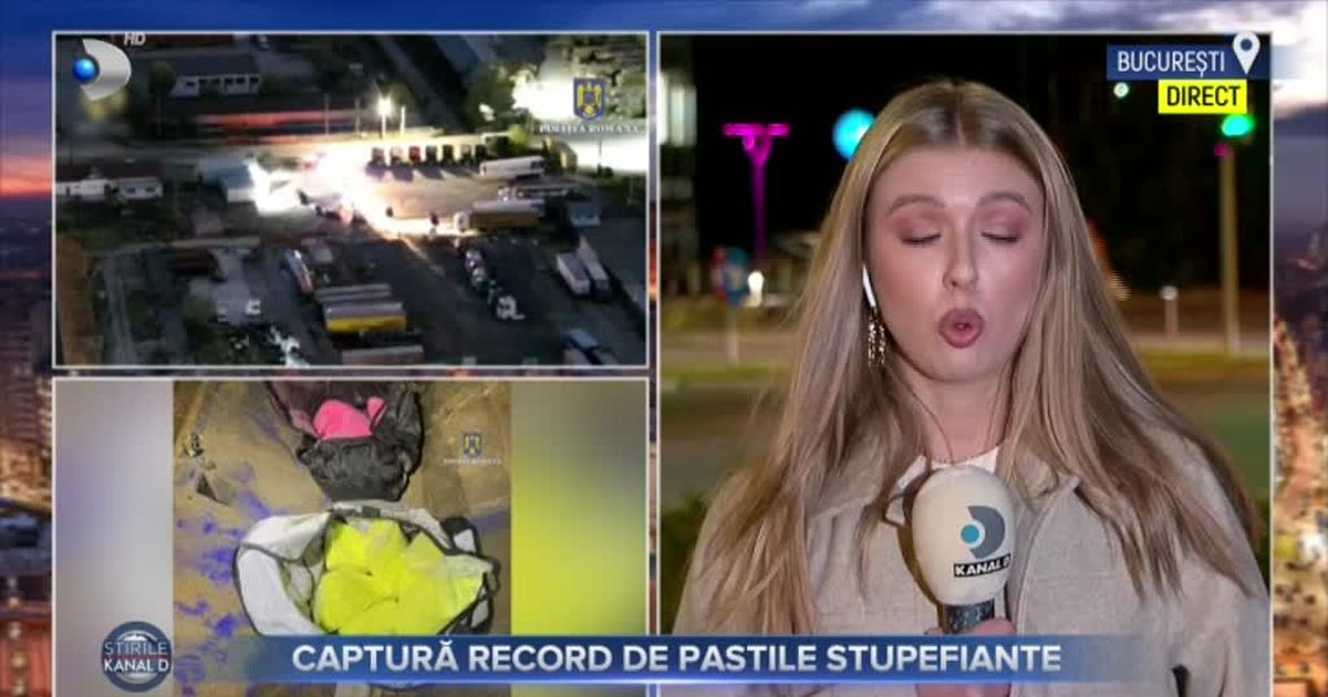 VIDEO- Captură record de pastile stupefiante, în Argeș. Valoare ...