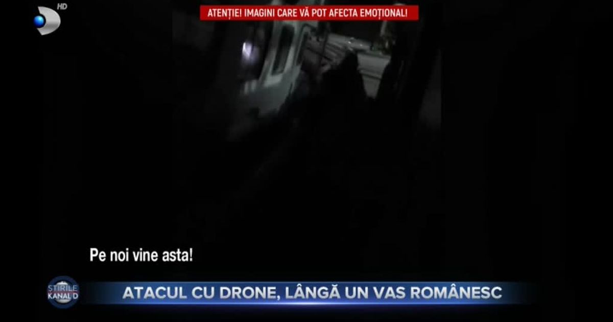 VIDEO - Panică în rândul românilor. Atac cu drone, lângă un vas ...