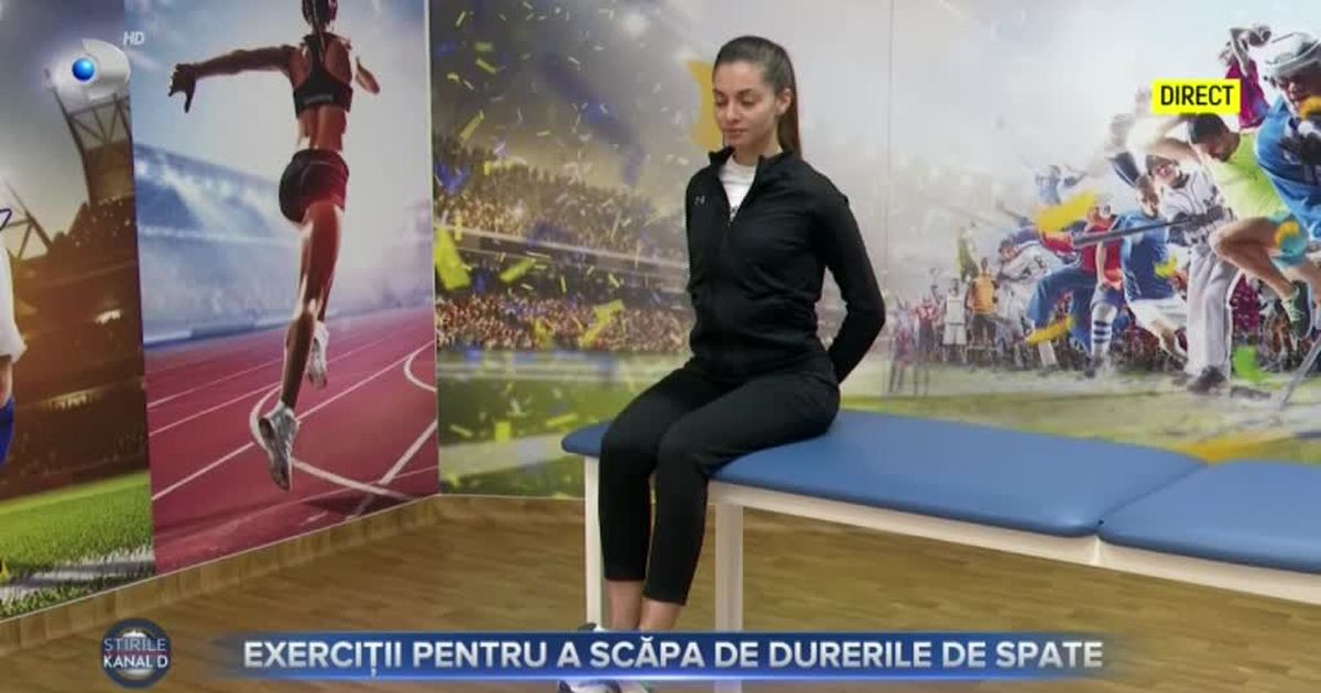 VIDEO - Soluția pentru a scăpa de durerile de spate. Kinetoterapeutul ...