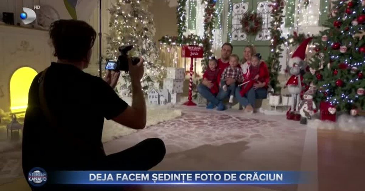 VIDEO - Atmosfera de Crăciun a ajuns în studiourile foto. La Iași, de ...