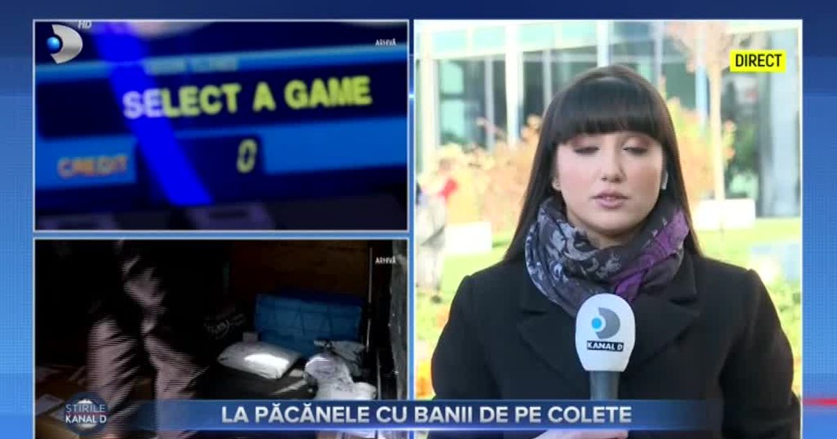 VIDEO - La păcănele cu banii de pe colete. Aproape 80.000 de lei ar fi jucat curierul la ...