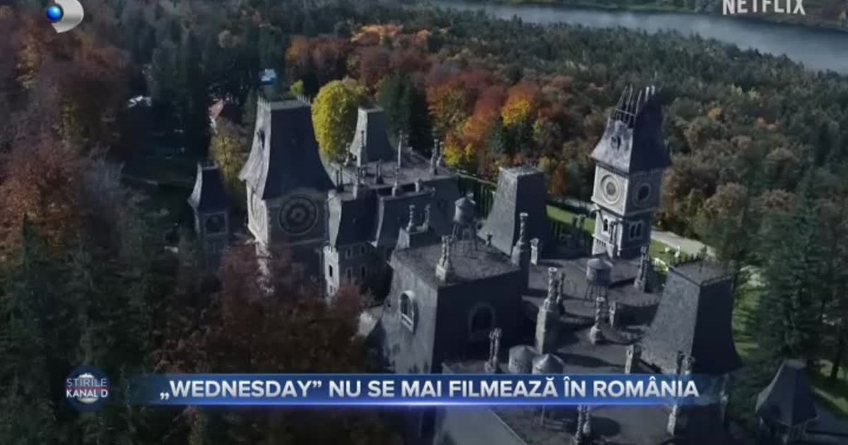 VIDEO - „Wednesday” nu se mai filmează în România. Unde se va filma ...