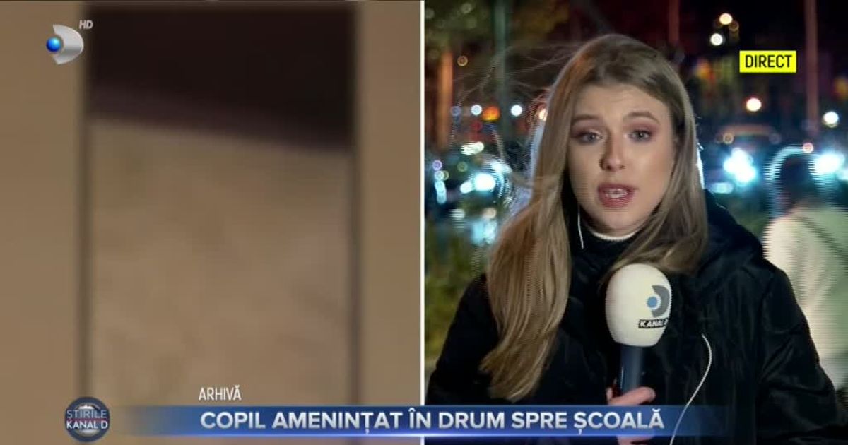 VIDEO- Un copil a fost amenințat cu un cuțit în drum spre școală, în Capitală - Stirile Kanal D