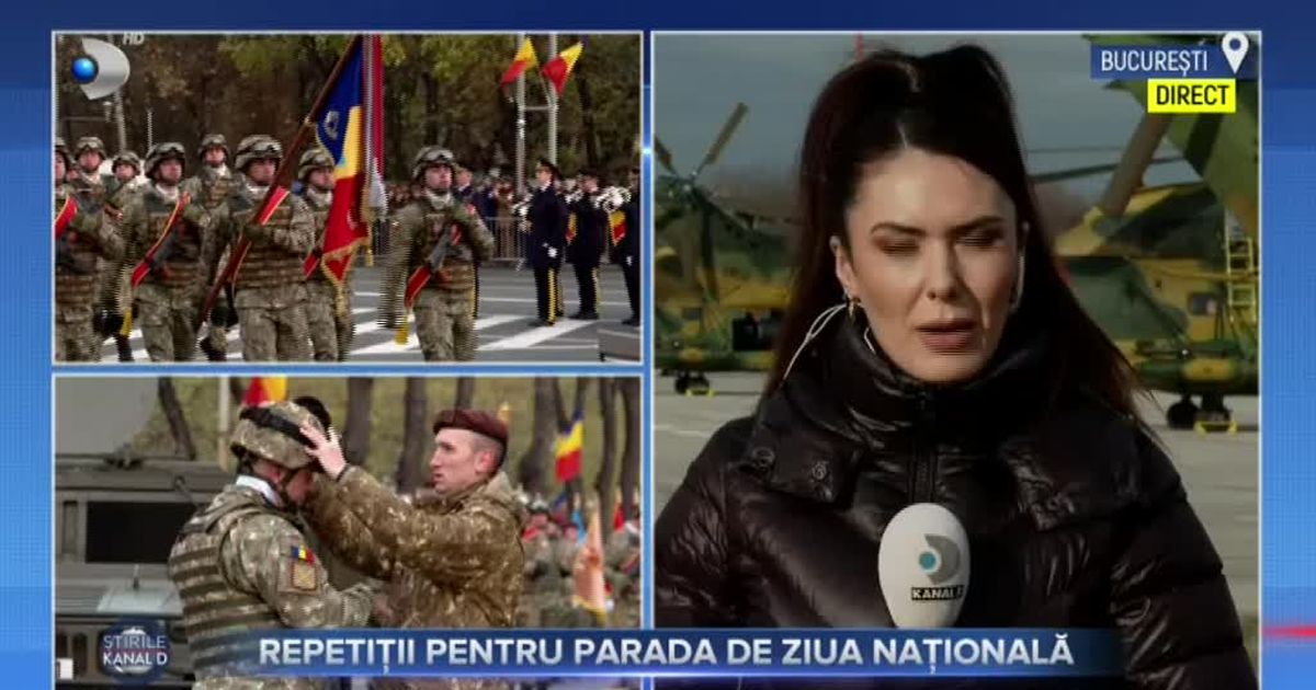 VIDEO - Repetițiile pentru parada de Ziua Națională sunt pe final ...