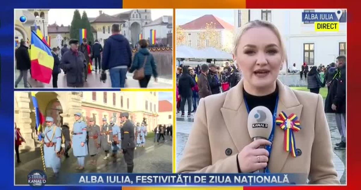 VIDEO - Alba Iulia, festivități de Ziua Națională. Românii s-au strâns ...